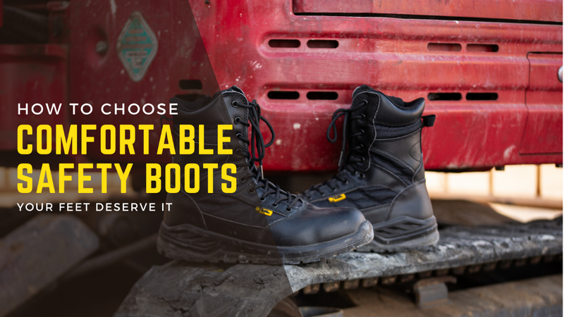 Know How to Choose the Most Comfortable Safety Boots for Work | Black ...