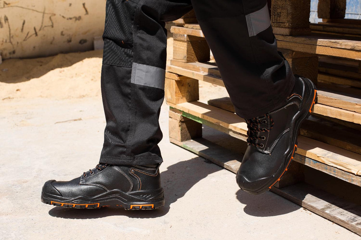 9972 Mens Leather Safety Boots | S3 SRC HRO Certified | Steel Toe Cap ...
